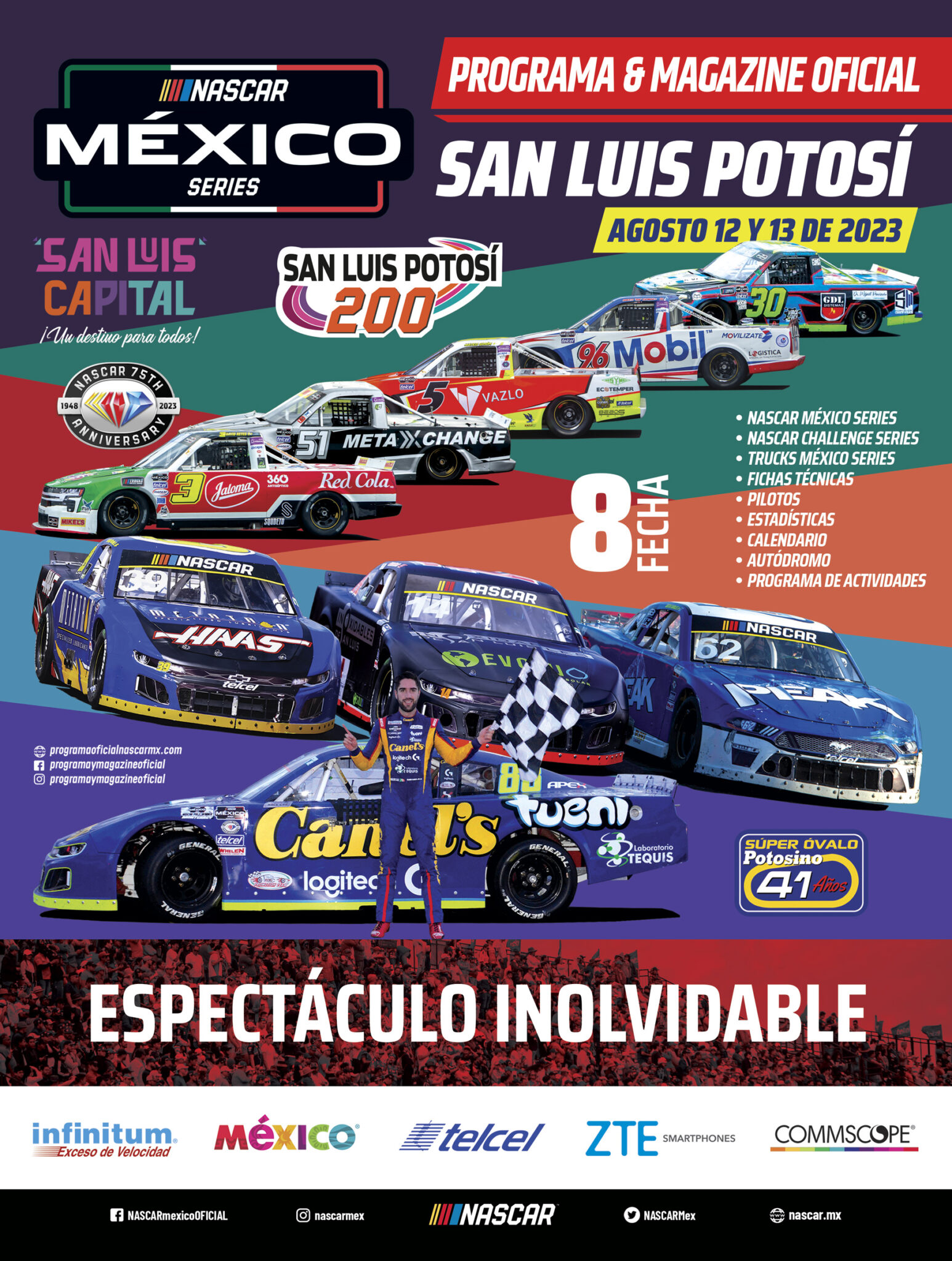 PROGRAMA OFICIAL NASCAR MÉXICO SERIES FECHA VIII 2023, GRAN PREMIO SAN ...